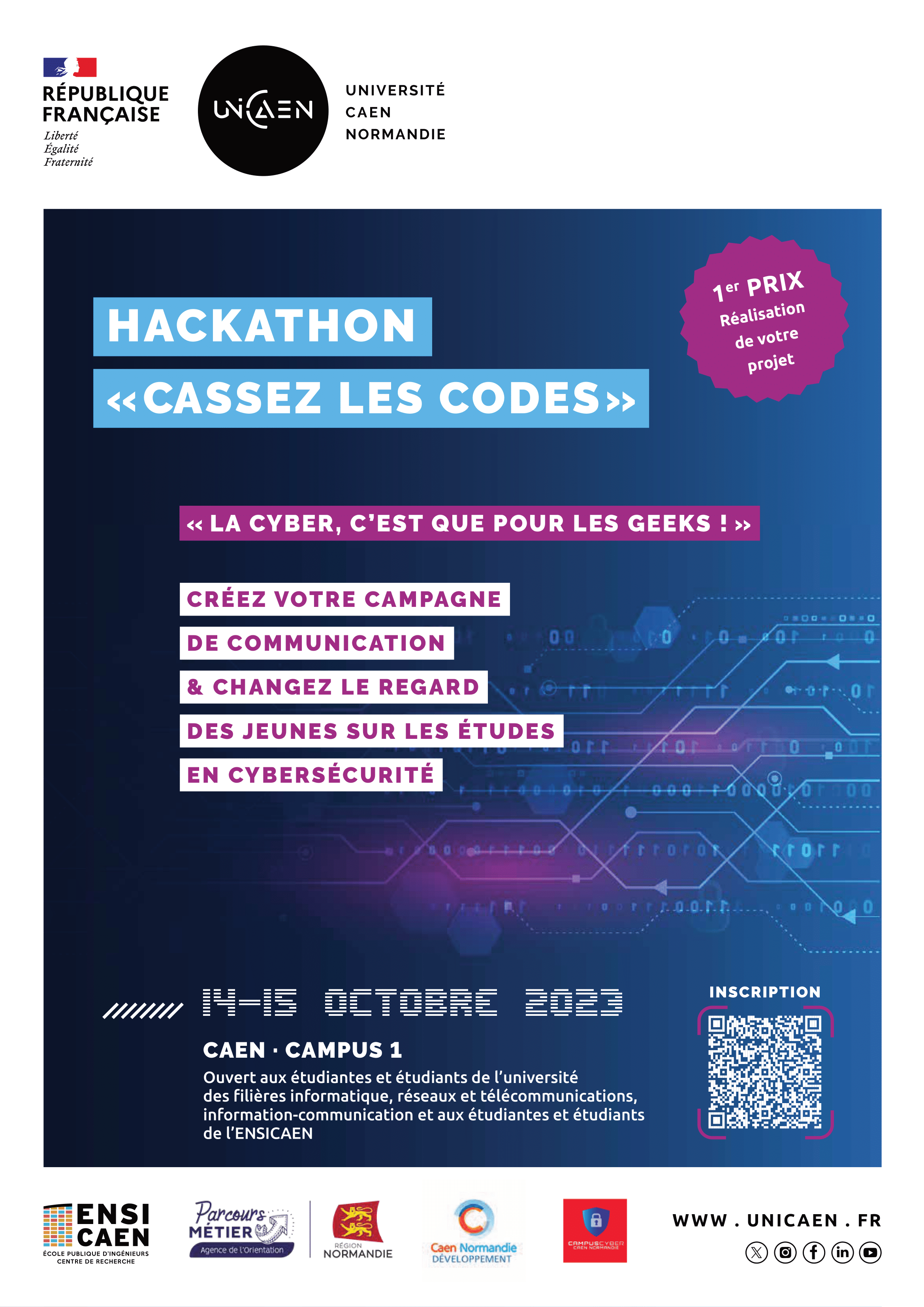 Hackathon Cybersécurité "Cassez les codes !" | Destination Métier